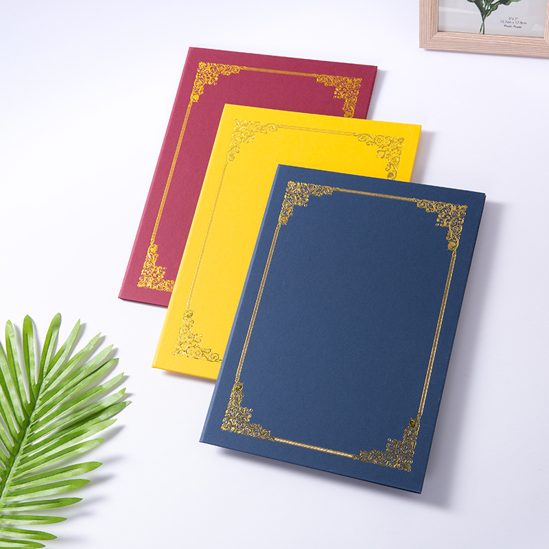 Custom Foil Stamp Paper Diploma Folder A4 File Certificate Holder A4 ... Custom Foil Stamp Paper Diploma Folder A4 File Certificate Holder A4 ...